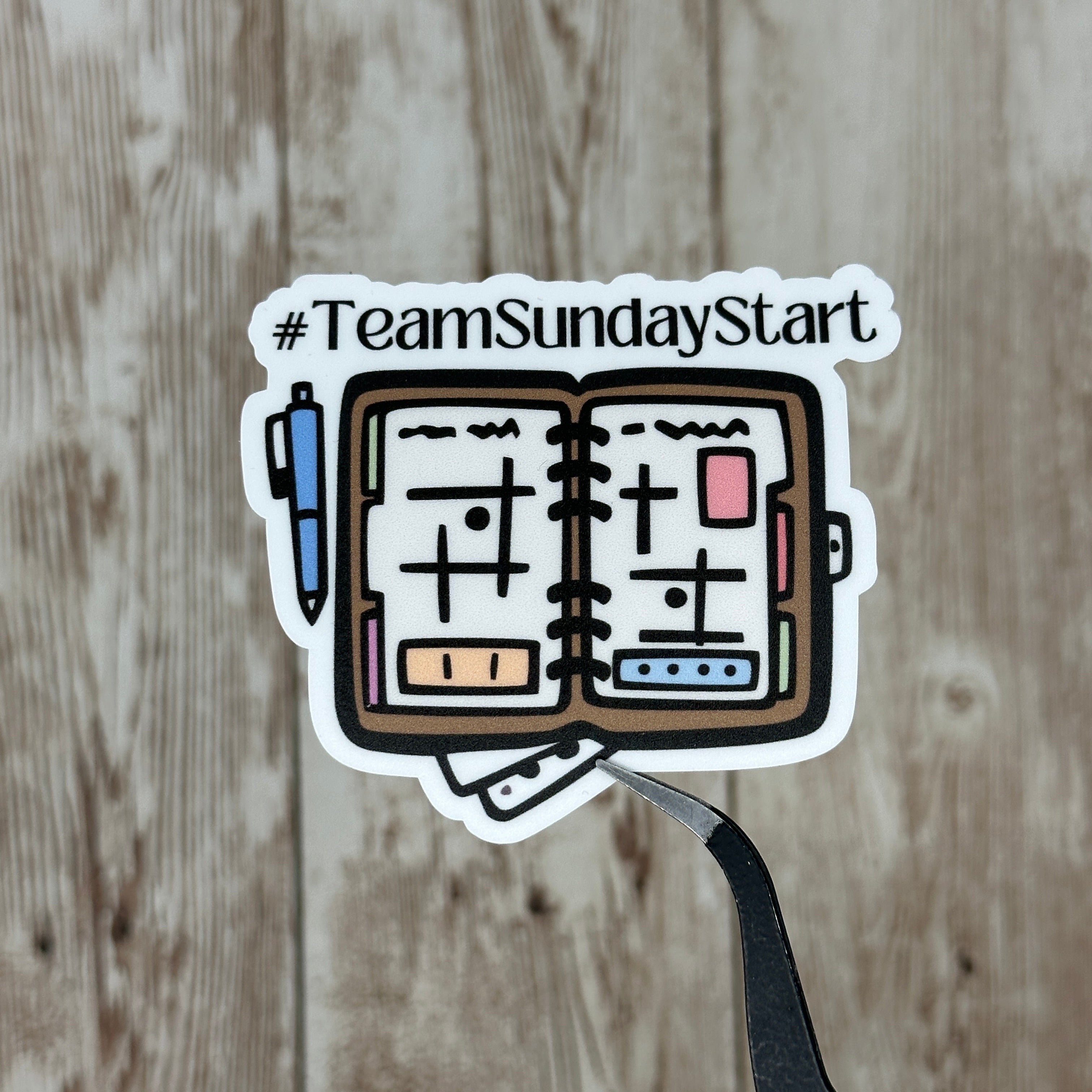 Team Sunday Start Vinyl Decal – Procrastiplanner, Etc.