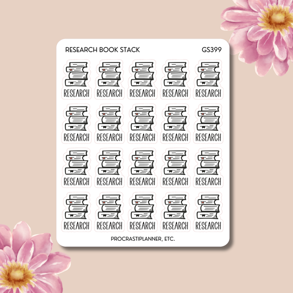 Research Book Stack – Procrastiplanner, Etc.